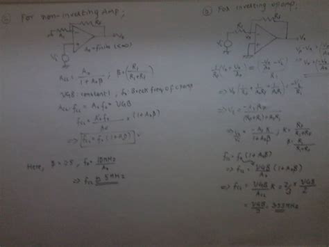 Operational Amplifier Bandwidth Of Inverting And Non Inverting Op