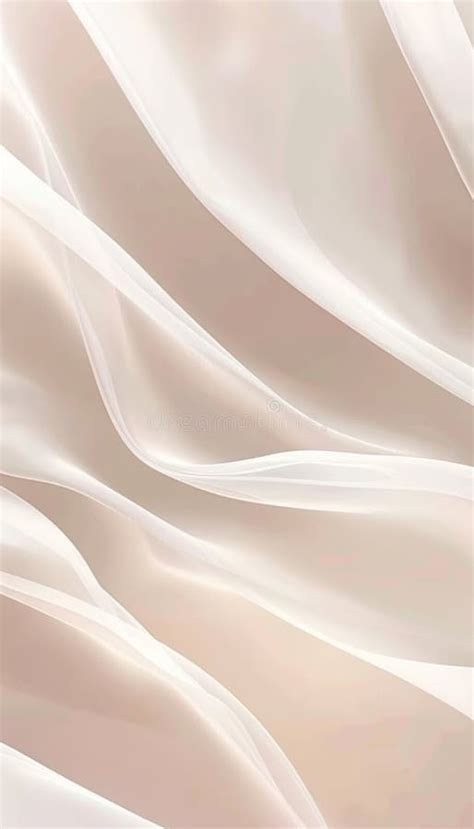 Abstract Flowing White Fabric Texture Elegant Minimalist Background
