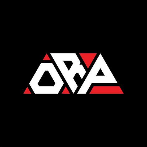 Orp Triangle Letter Logo Design With Triangle Shape Orp Triangle Logo