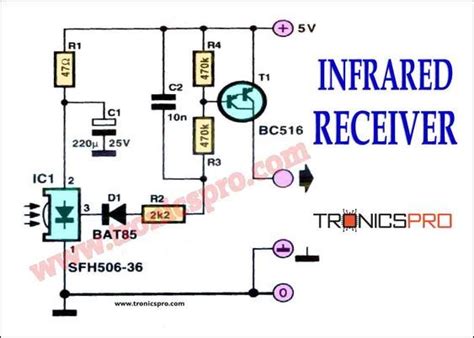 Ir Receiver Circuit Diagram Infrared Circuit Diagram Electronic