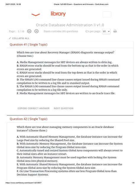 Oracle 1z0 083 Exam Questions And Answers P5 Pdf Databases Information Technology