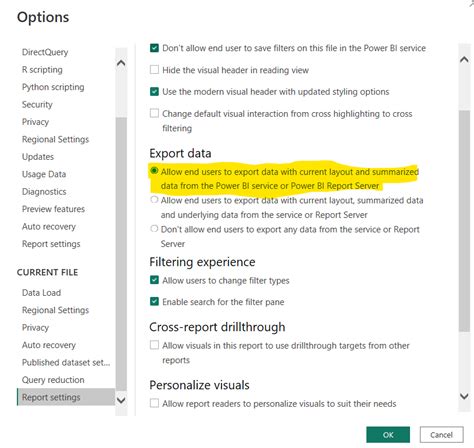 solved some users can t export data with current layout microsoft fabric community