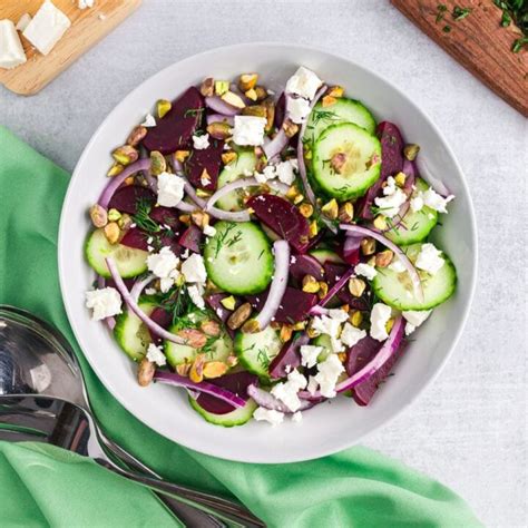 Cucumber Beet Salad Balancing Bowls