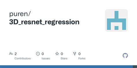 Github Puren D Resnet Regression