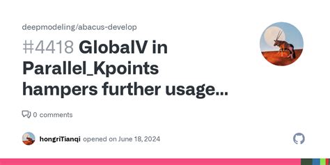 globalv in parallel kpoints hampers further usage of this class · issue