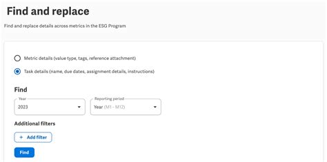 Reassign Multiple Sustainability Program Tasks At Once With Find