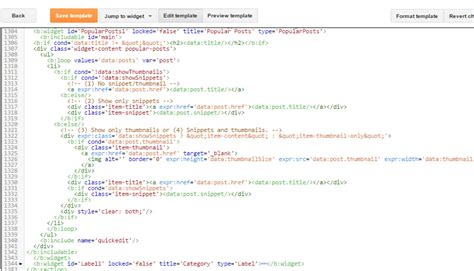 How To Find Selected Widget In The Html Edit Page Of Blog With The Help Of WidgetId