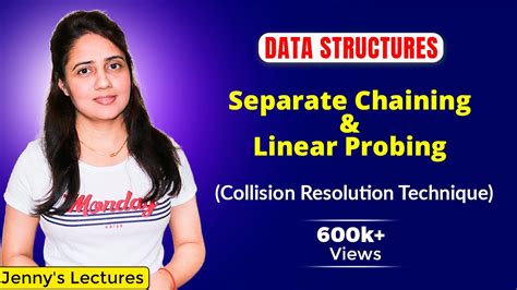 81 Hashing Techniques To Resolve Collision Separate Chaining And Linear Probing Data