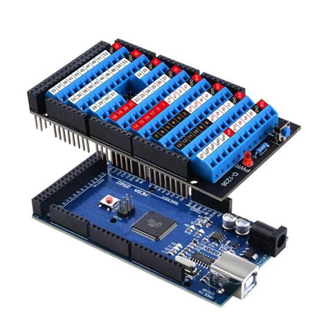 Screw Terminal Block Gpio Expansion Board For Arduino Mega 2560 R3
