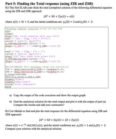 Solved Please Solve The Analytical Part For Part And So Chegg