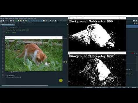 Background Subtractor Using OpenCV Python YouTube