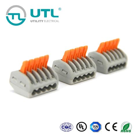 UTL 3 Pin Push Plug In Spring Hard Wire Terminal Block Connectors View 3 Pin Push Wire Terminal