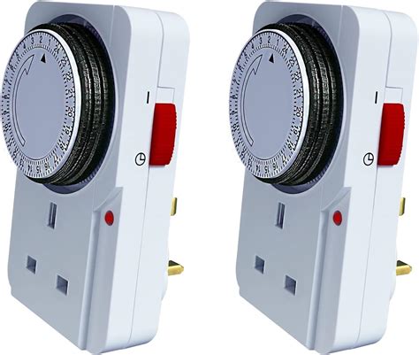 Pcs UK Plug Timer Mechanical Light Timer Socket Timing Breaker Electrical Plug In Energy
