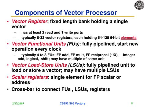 Ppt Eecs 252 Graduate Computer Architecture Lec 10 Vector Processing Powerpoint Presentation