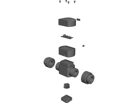 Flow Sensor Cad Model 3dcadbrowser