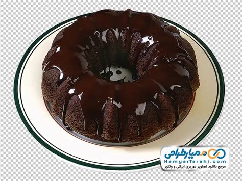 عکس با کیفیت کیک با تزئین شکلات آب شده 07153259