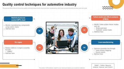 Quality Control Techniques For Automotive Industry Ppt Slide