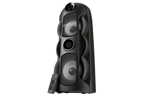 Колонка SVEN PS-720 Black (80Вт, TWS, bluetooth, подсветка, караоке ...