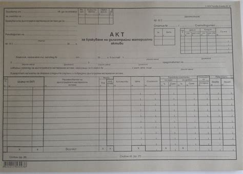 Акт за бракуване на материални дълготрайни активи 100 листа Счетоводни ТРЗ и личен състав