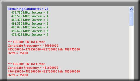 Generate Frequency Set