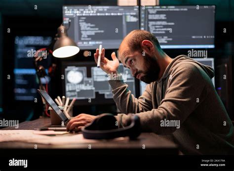 Thoughtful Programmer Brainstorming Ideas About Coding Solution