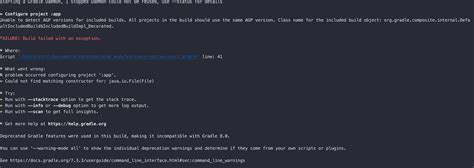 Encountering FAILURE Build Failed With An Exception Issue While Calling Gradlew Clean