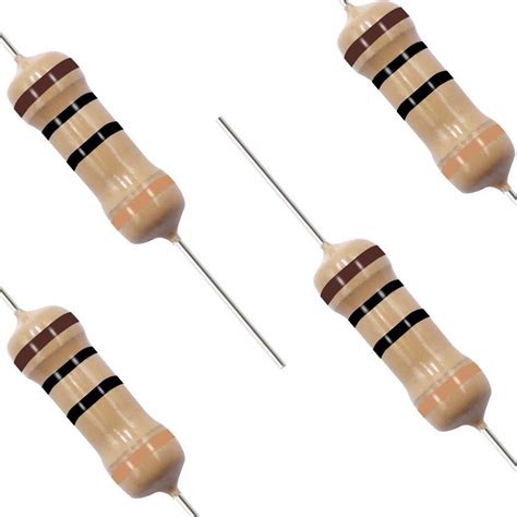 jiado resistor 15pcs 1 ohm 10ohm 100ohm 1k 10k 100k 1 2 watt carbon