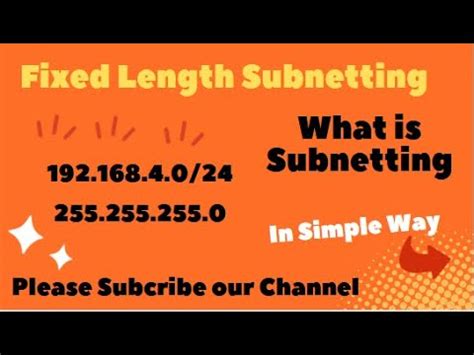 How To Calculate Subnetting Fixed Length Subnetting In Urdu And Hindi YouTube