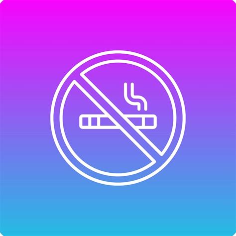 흡연 금지 아이콘 프리미엄 벡터