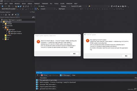 How To Solve Twincat 3 Start Error Code 4115 Fot The First Time