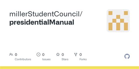 Github Millerstudentcouncil Presidentialmanual