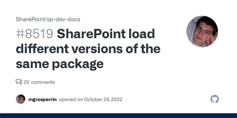 Sharepoint Load Different Versions Of The Same Package · Issue 8519