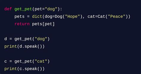 factory pattern python