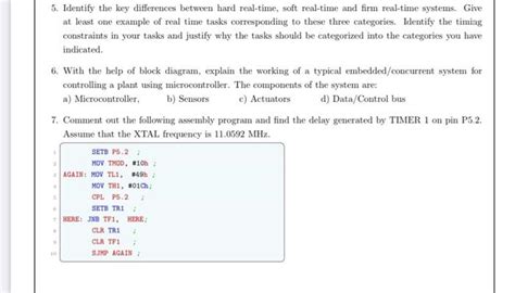 Solved 5 Identify The Key Differences Between Hard