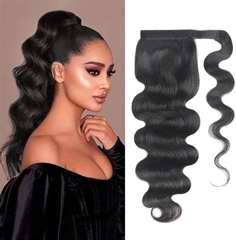 Body Wave Ponytail Extension Review Black Beauty Basics
