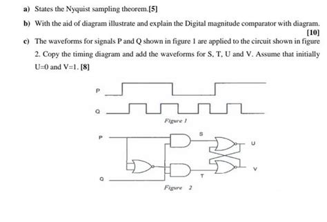 Solved A States The Nyquist Sampling Theorem [5] B With