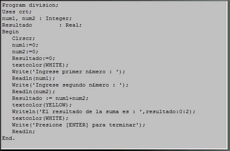 Lenguaje De Programacion Jose Bernal Lenguaje De Programación Pascal