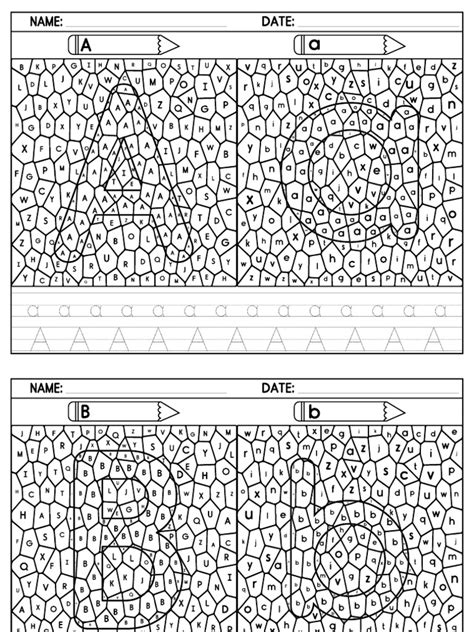 Merge Color By Code Lowercase Uppercase Pdf