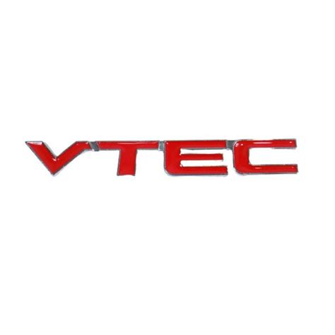 Vtec Emblem Red Chrome Metal Emblem Decal Monogram Logo Darazpk