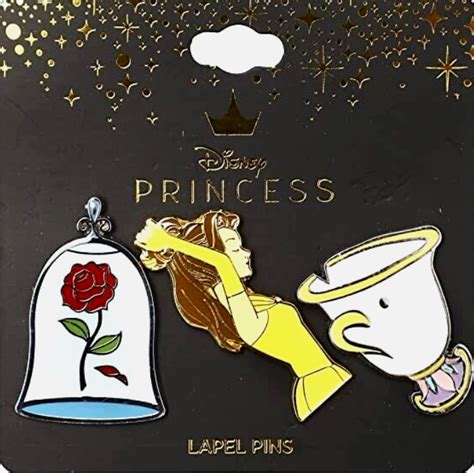 72557 Beauty And The Beast 3 Pin Set Belle Bioworld Misc