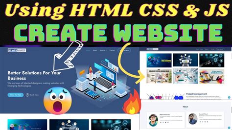 Create Startup Website Using Html Css And Javascript Web Development Web Designer Youtube