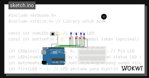 Memory Match Led Wokwi Esp32 Stm32 Arduino Simulator