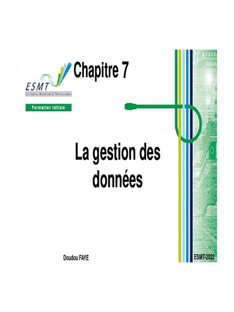 Chapitre 07 Ppt Mode De Compatibilitã© Pdf