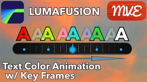 Change Text Color Using Key Frames Tutorial - LumaFusion - YouTube