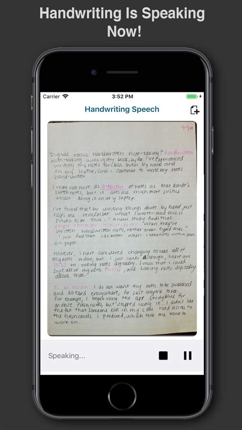 Handwriting Text To Speech Ocr For Iphone Download
