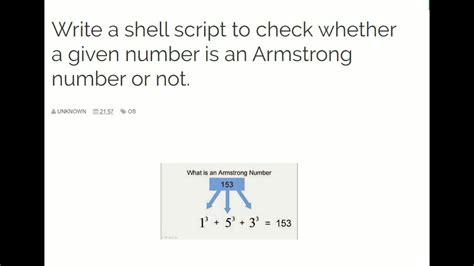 Shell Program For Armstrong Number Or Not4 Sem Cse Avnesh Krjoshi