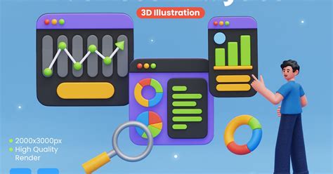 Business Analytics 3d Illustration Illustrations Ft 3d And Illustration Envato