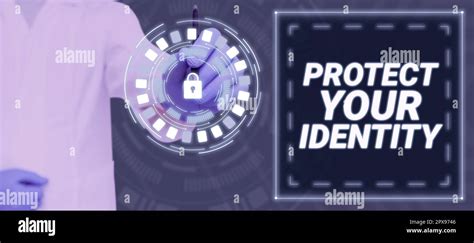 Sign Displaying Protect Your Identity Business Idea Enabling Privacy