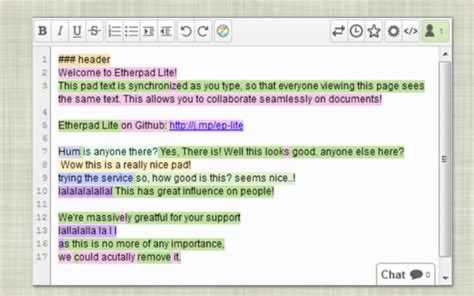 tool etherpad lite