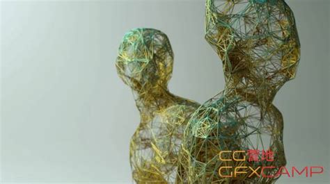 Plexus风格线框轮廓c4d教程 Creating Geometry With Python In C4d 龋齿一号gfxcamp